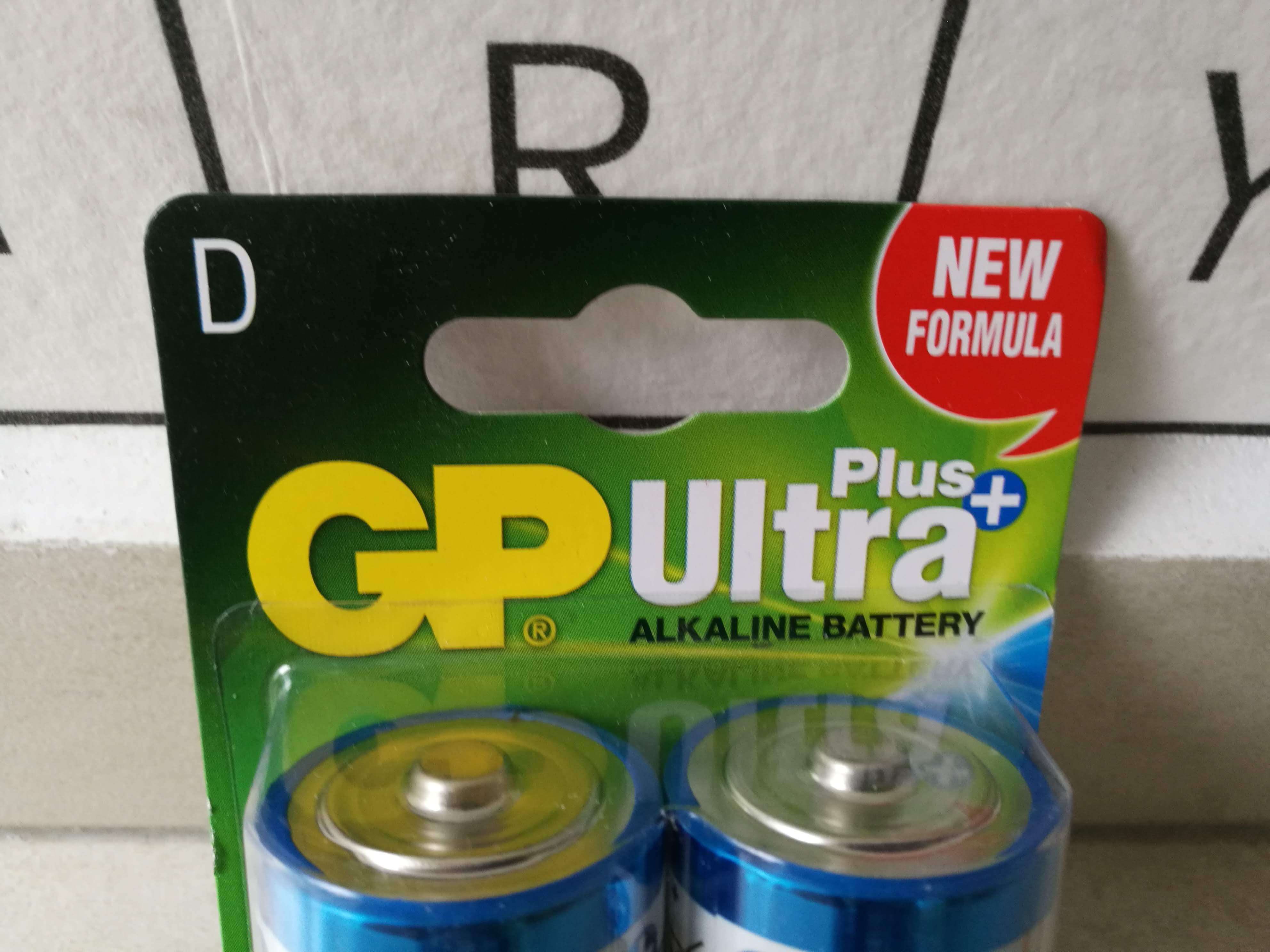 Baterie D (R20) alkalická GP Ultra Plus Alkaline R20